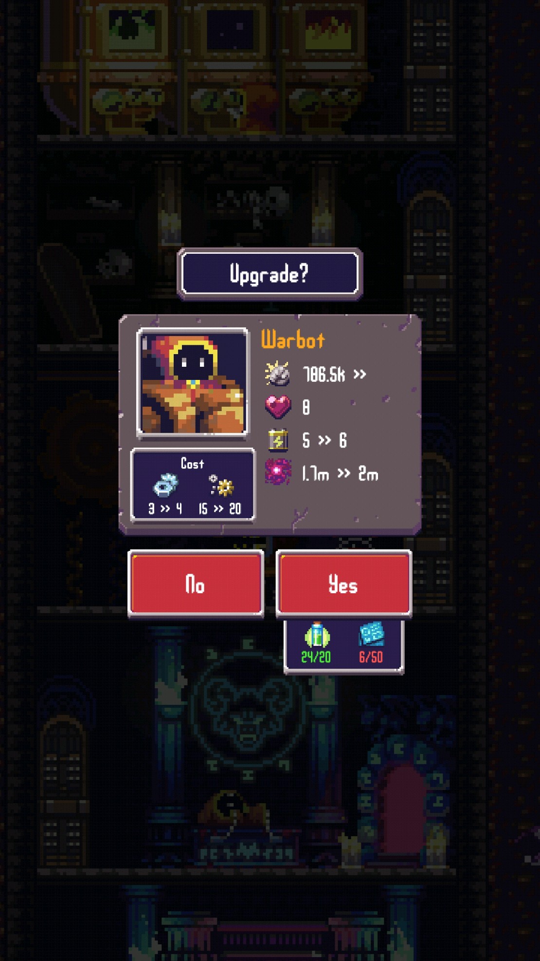 Bug: Damage tansition not shown for warbot | Scrolller