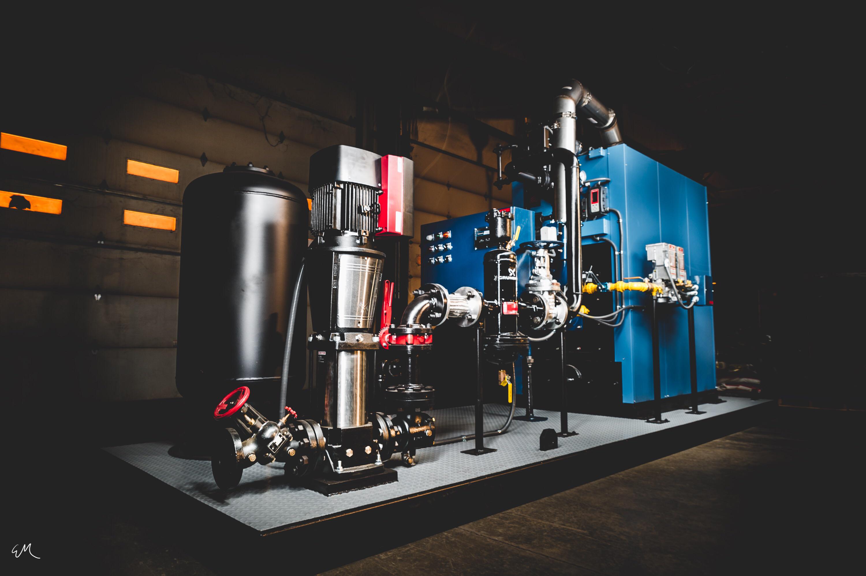 Built to ship boiler skid. Light painted. | Scrolller