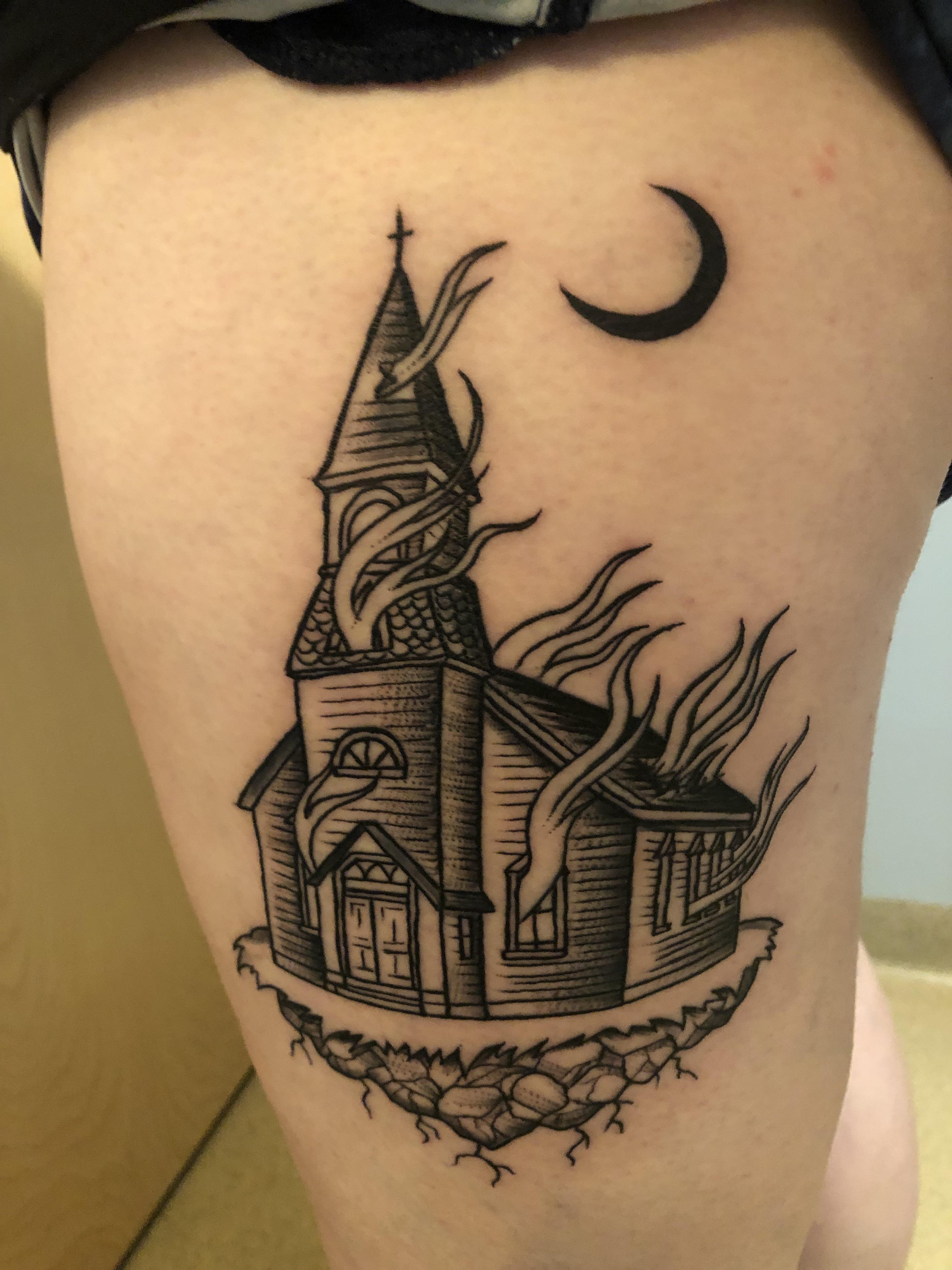 Burning church | Scrolller