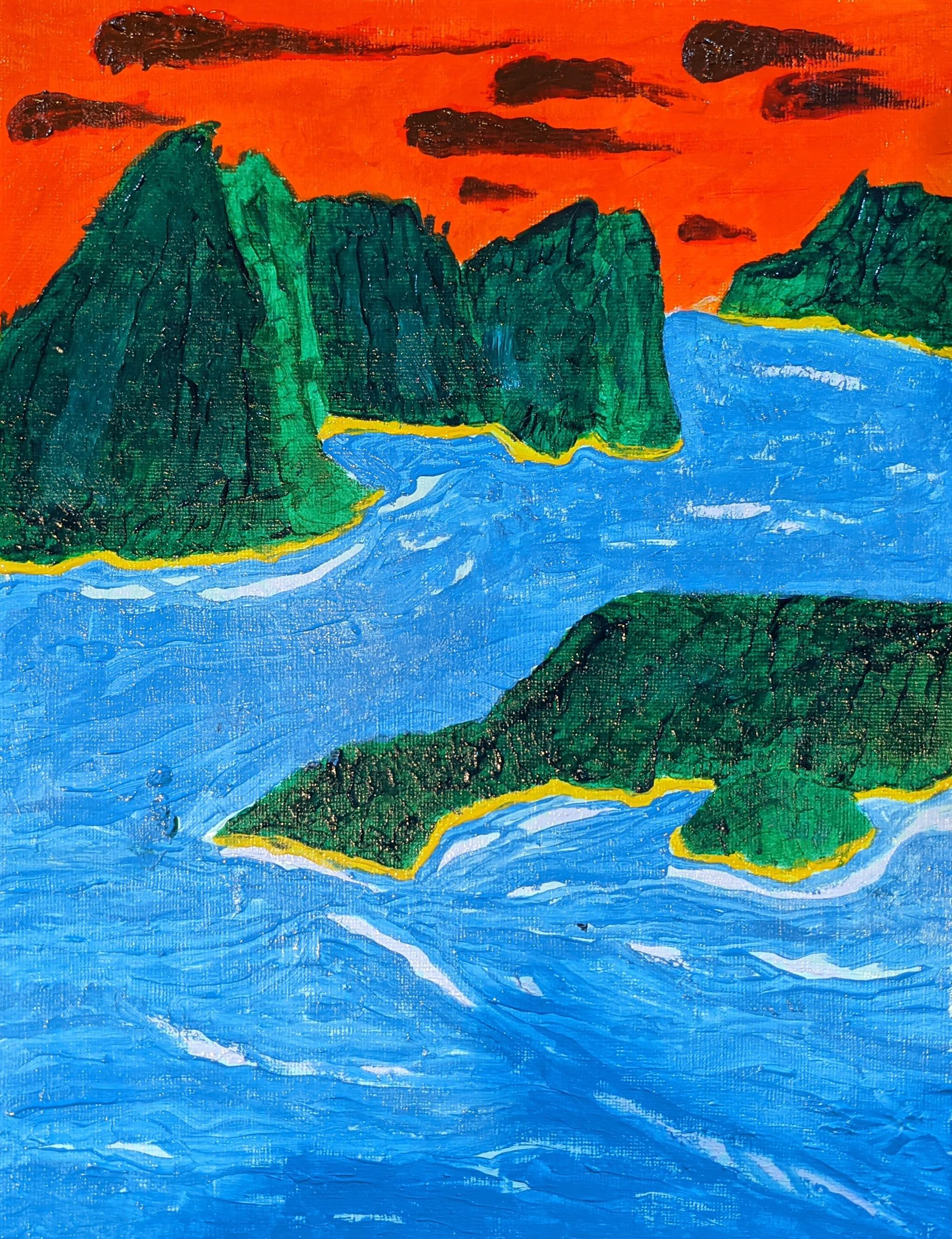 Burnt Skies, Me, Acrylic, 2021 | Scrolller