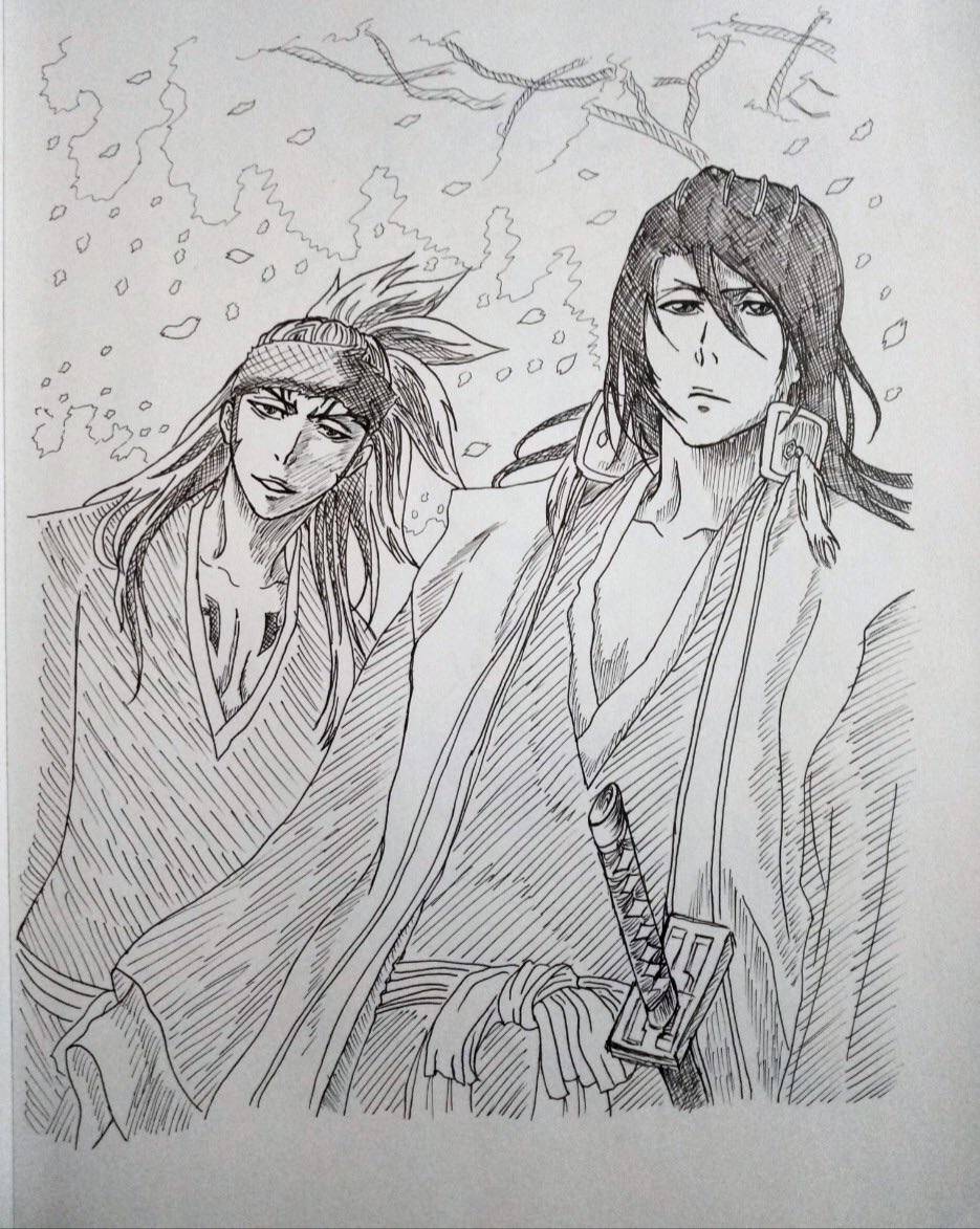 Byakuya and Renji | Scrolller