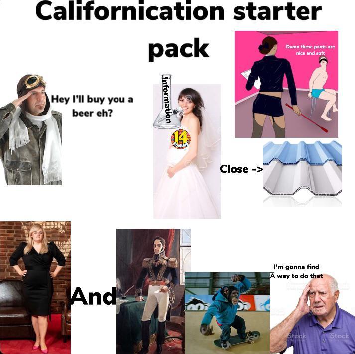 Californication starter pack | Scrolller