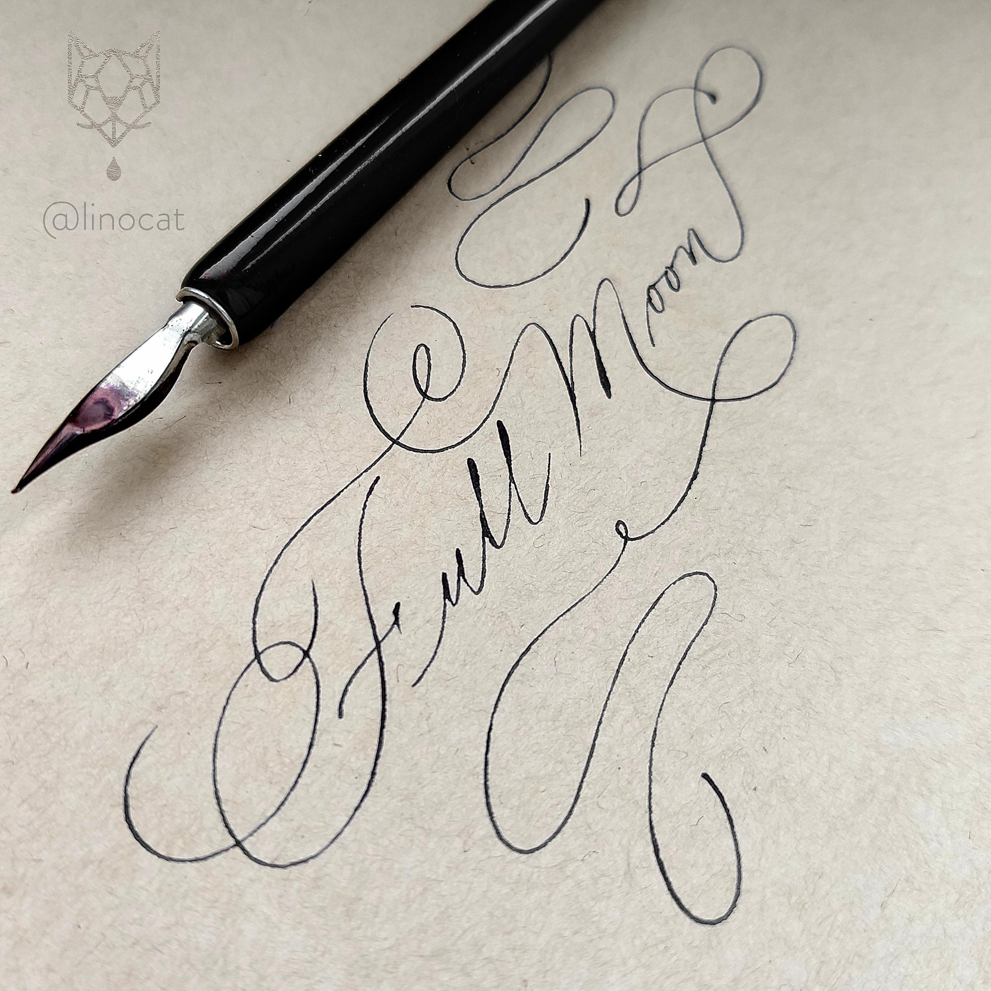 Calligraphy with a vintage nib | Scrolller