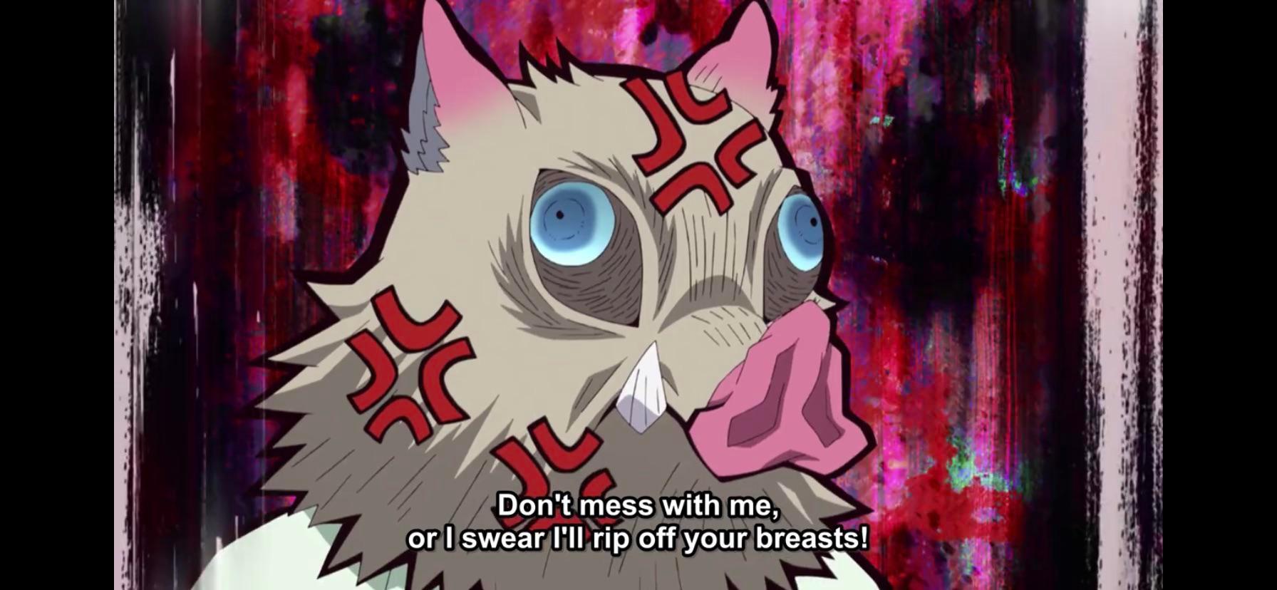 calm your tits, Inosuke | Scrolller