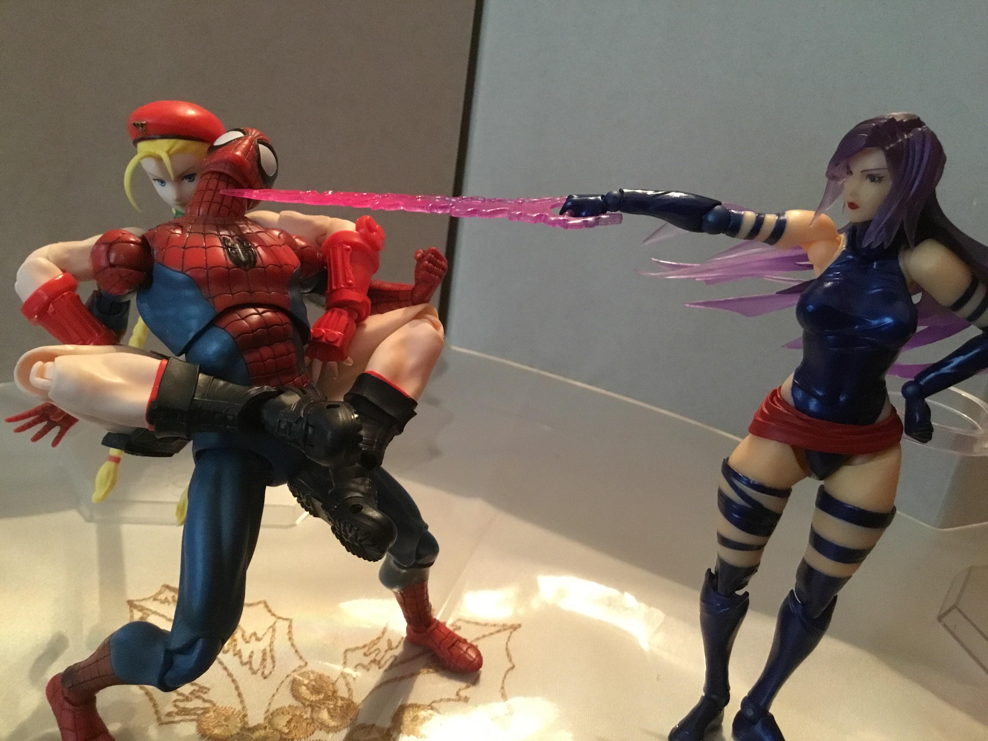 Cammy and Psylocke vs Spider-Man (Marvel vs Capcom) | Scrolller