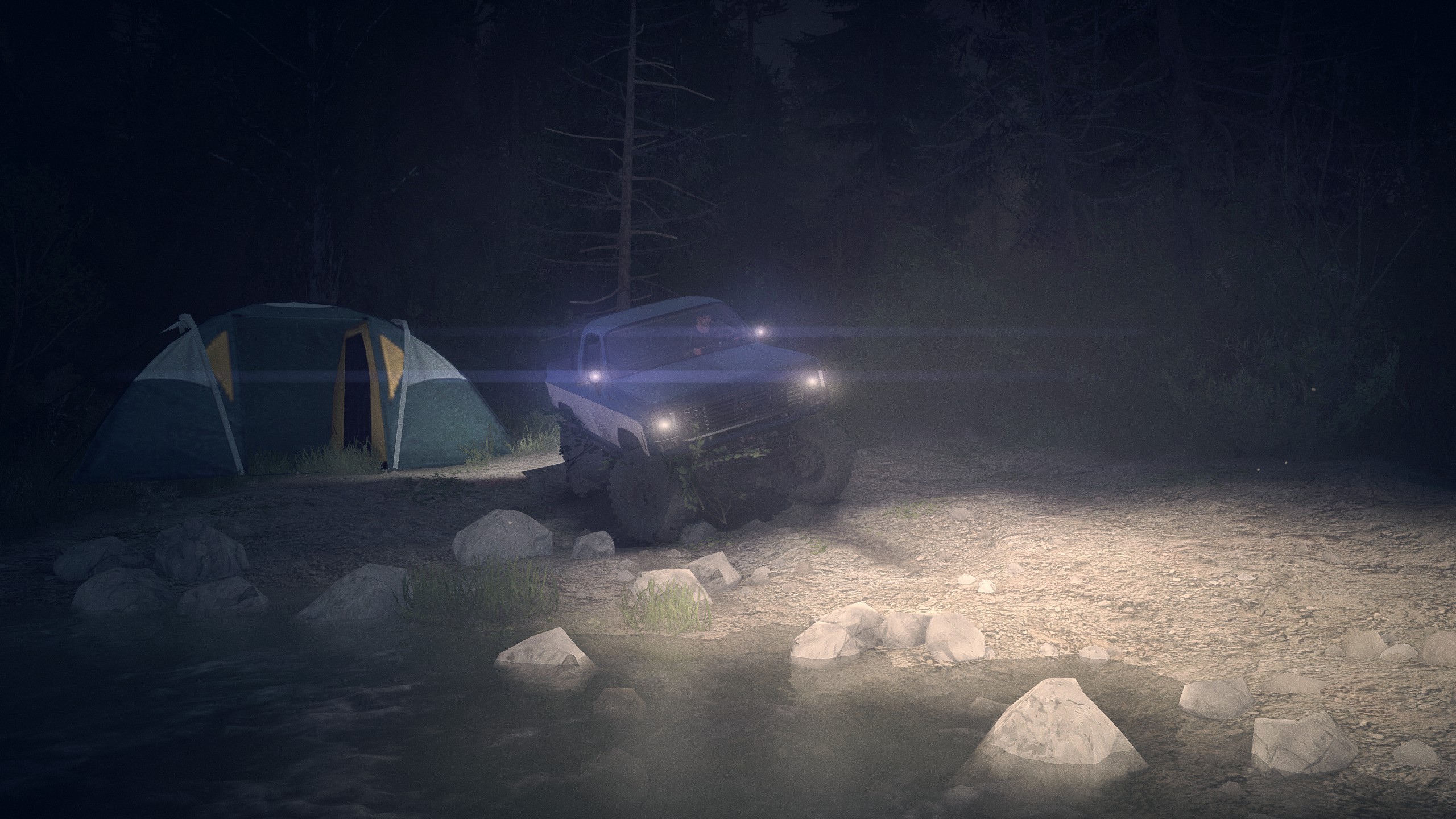 Camping by the river. | Scrolller