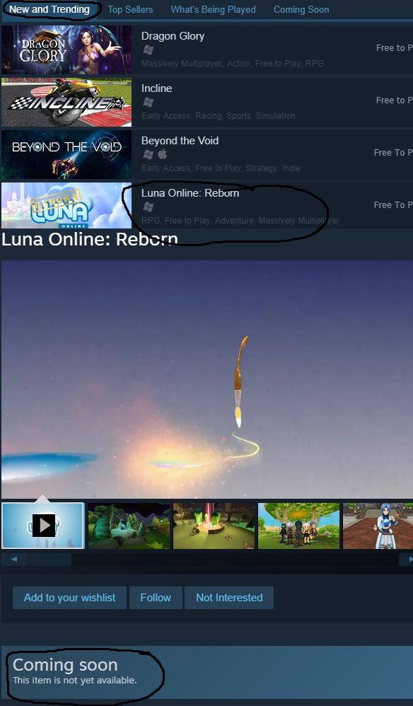 Can unreleased games please not appear under "New and Trending" | Scrolller