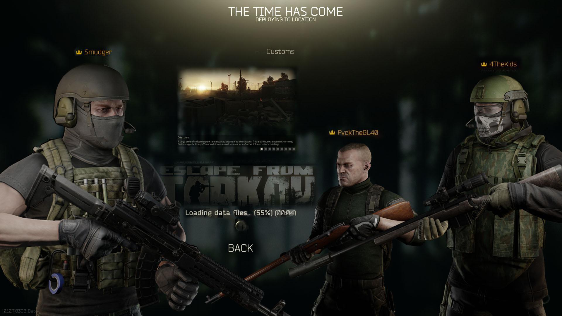 Can we have a raid loading screen that shows the other PMC's in your ...