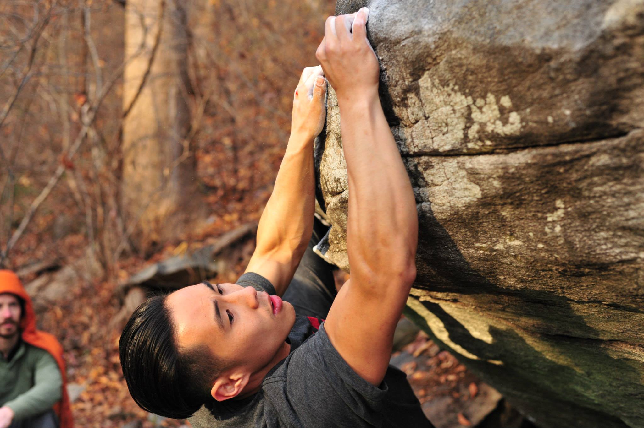 Candid action shot from a climbing trip this weekend | Scrolller