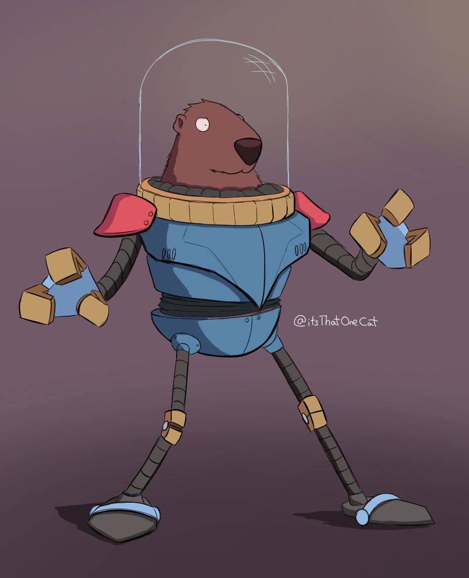Captain E. Bara (the mech pilot Capybara) | Scrolller