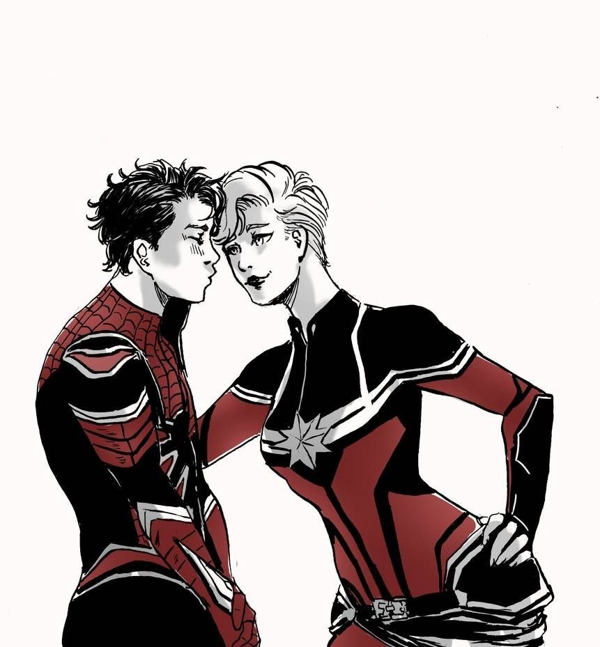 Captain Marvel X Spiderman Scrolller