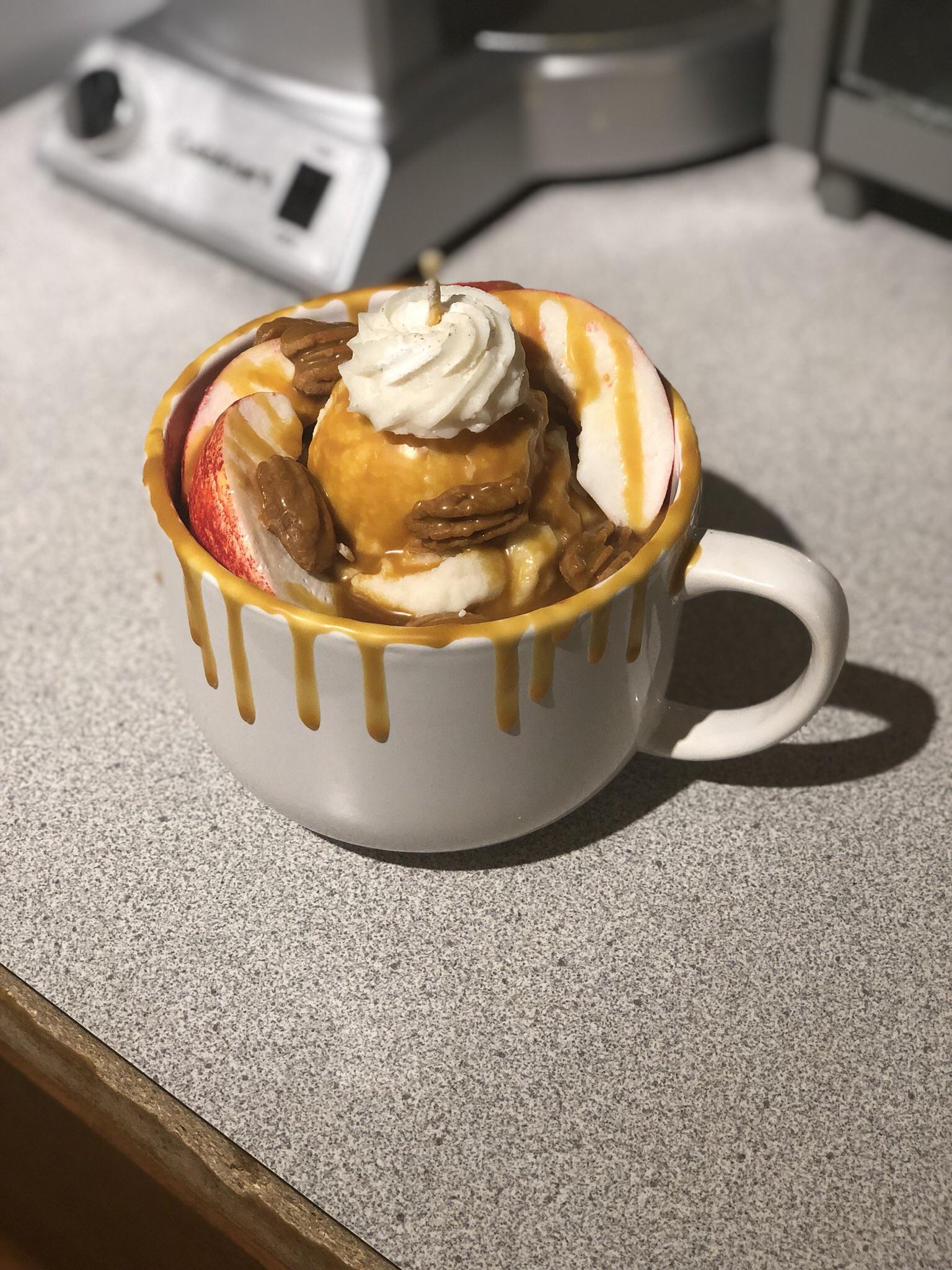 Caramel Apple and Pecan Sundae | Scrolller