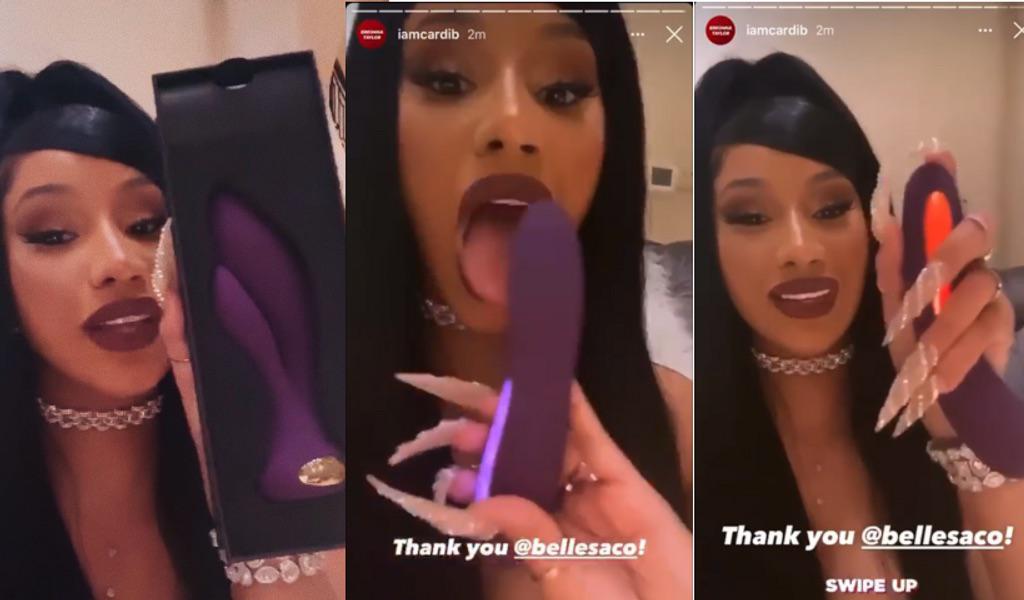 Cardi B promoting her new toy... | Scrolller