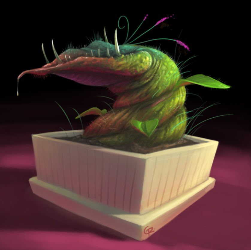 Carnivorous plant concept art by Guillermo Ramirez | Scrolller
