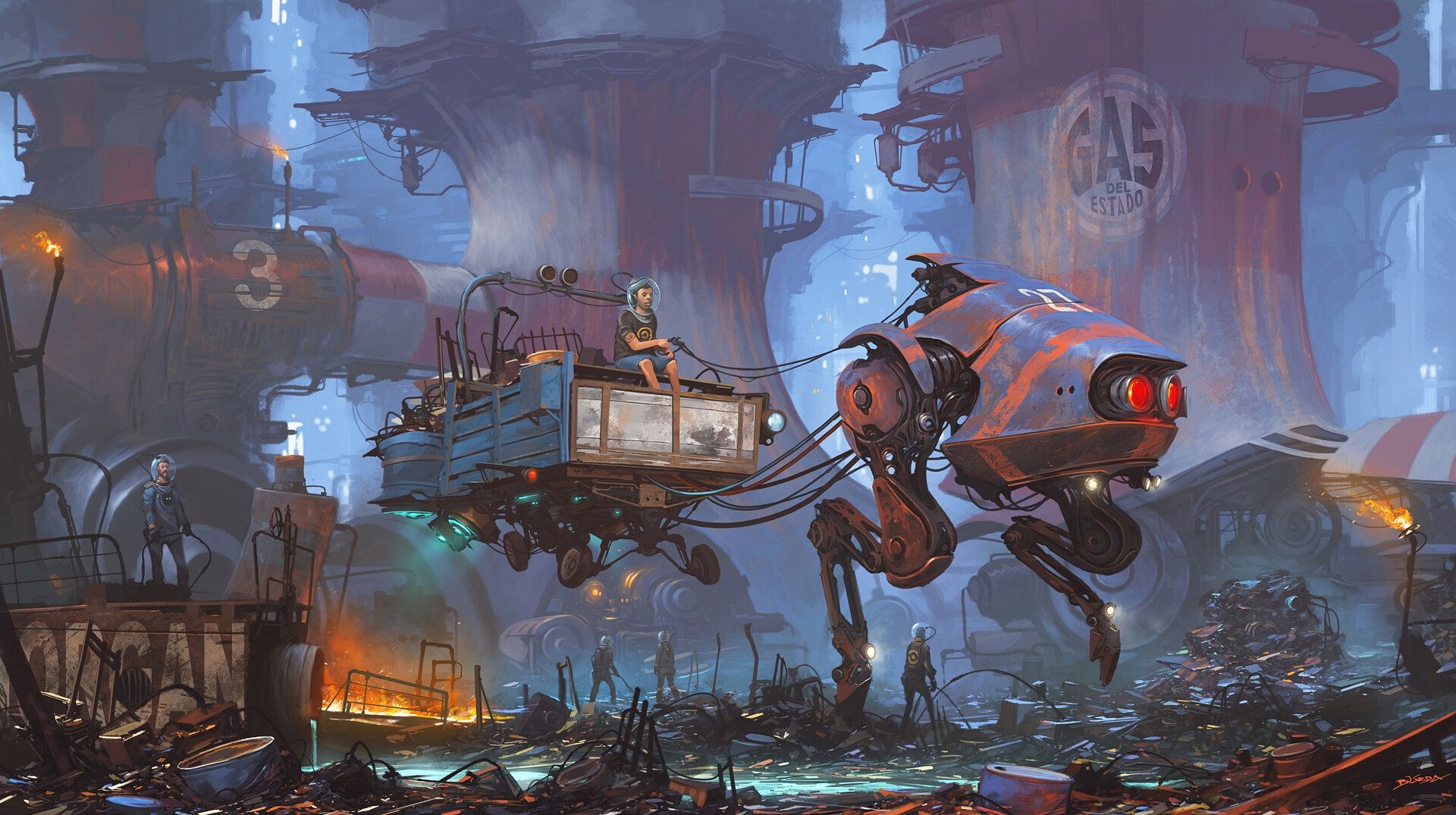 Cartoneros Sci-fi by Alejandro Burdisio | Scrolller