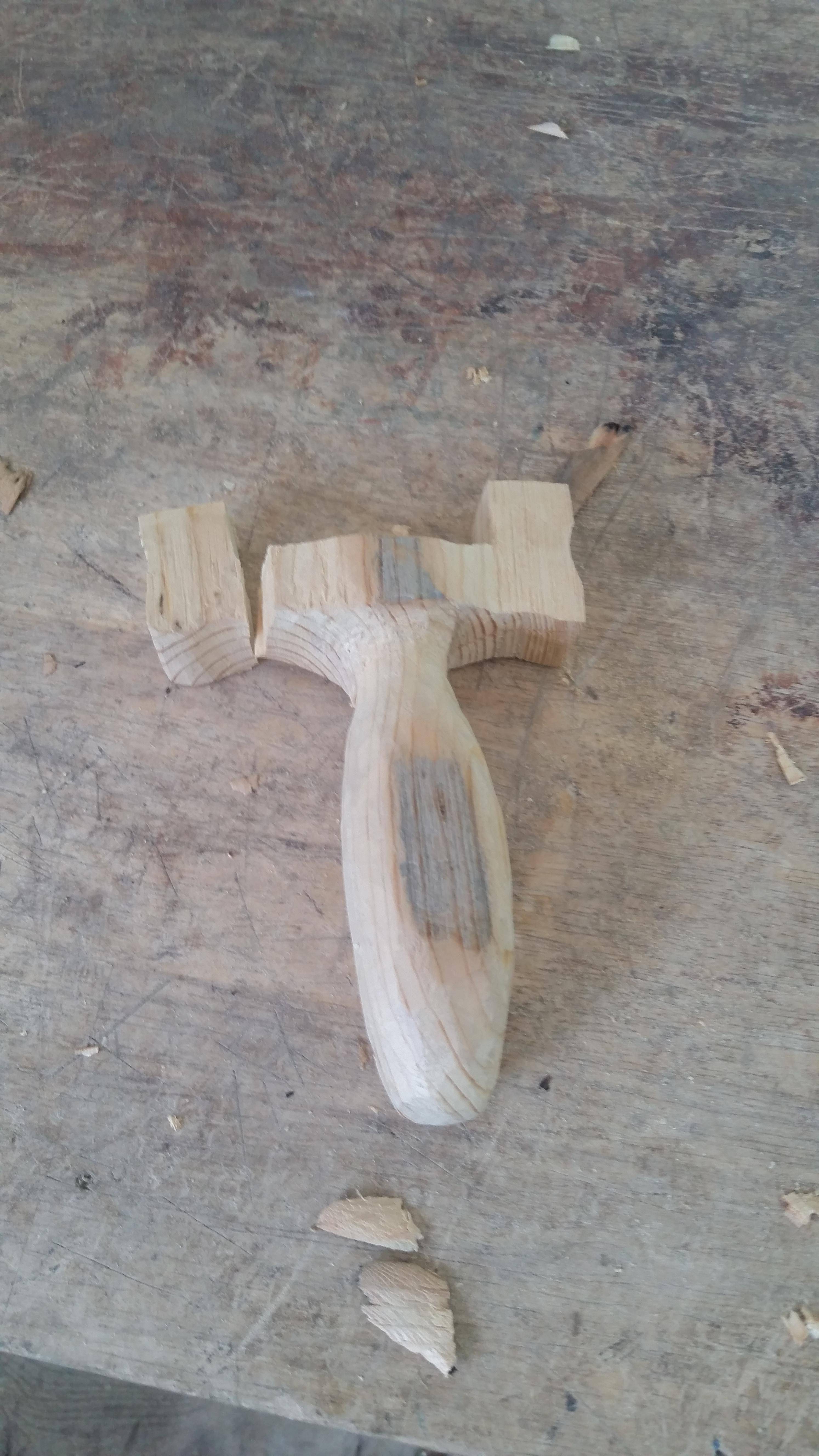 Carving my first slingshot. Big RIP. | Scrolller