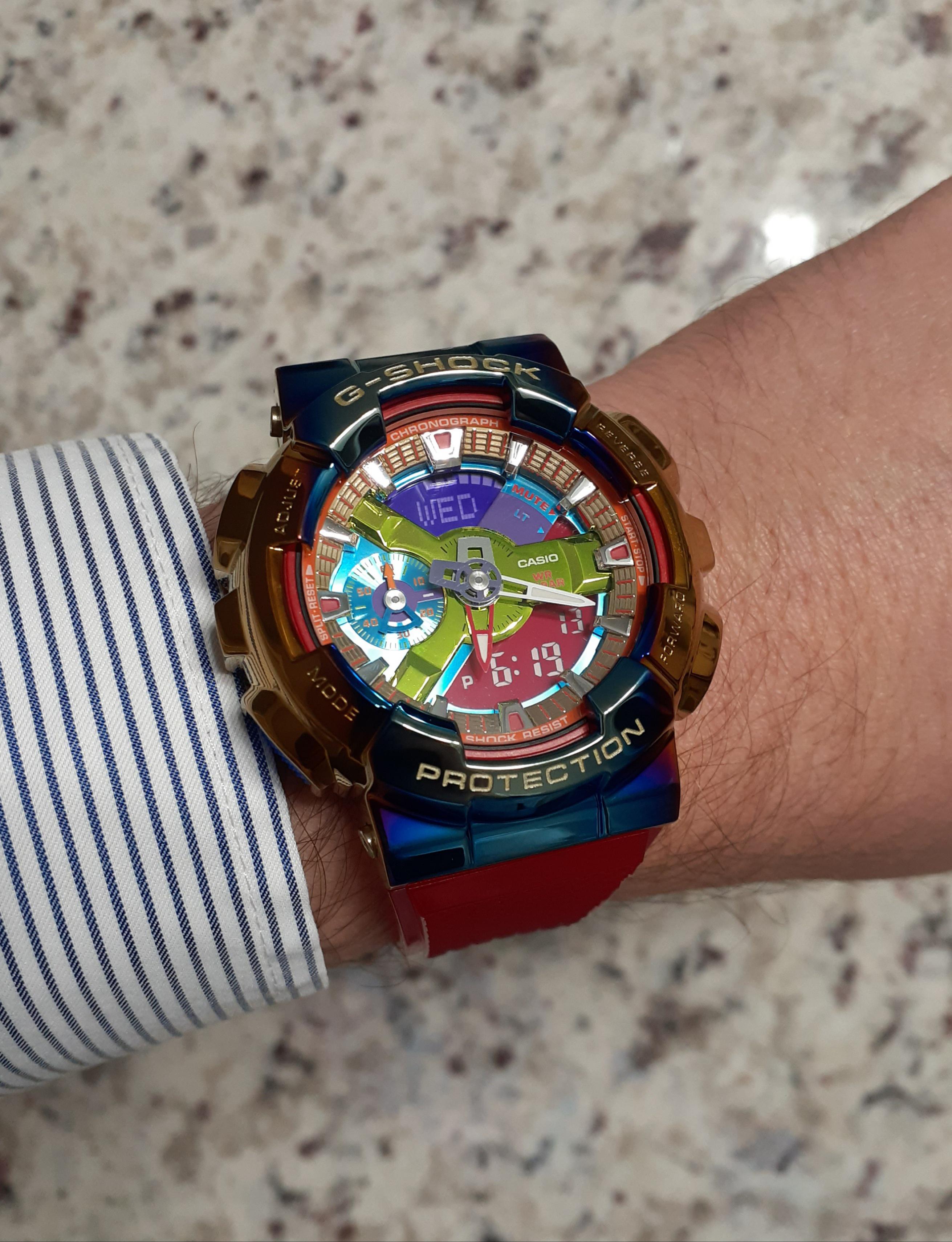 [Casio G-Shock GM110] Rainbow on the Wrist | Scrolller