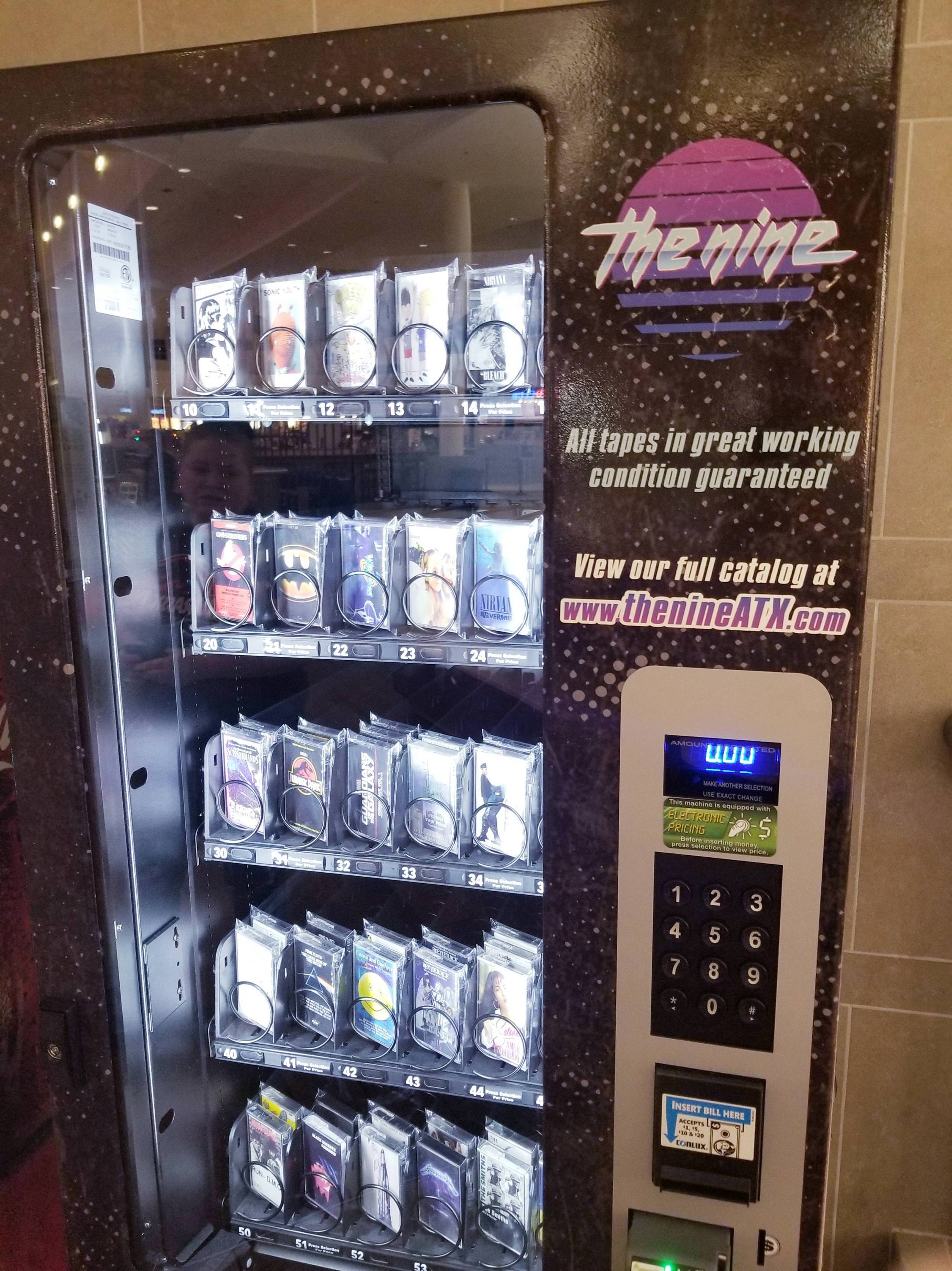 Cassette vending machine at my local mall | Scrolller