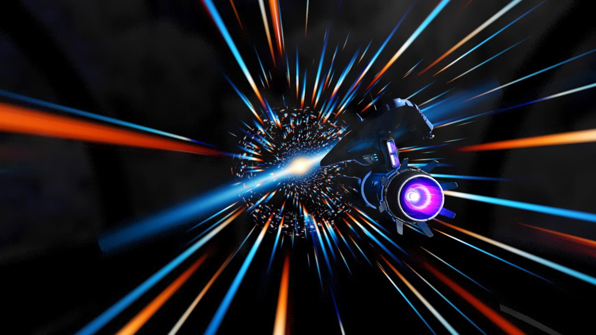 Caught a picture beyond the edge of the event horizon. Who here has been bouncing through black ...