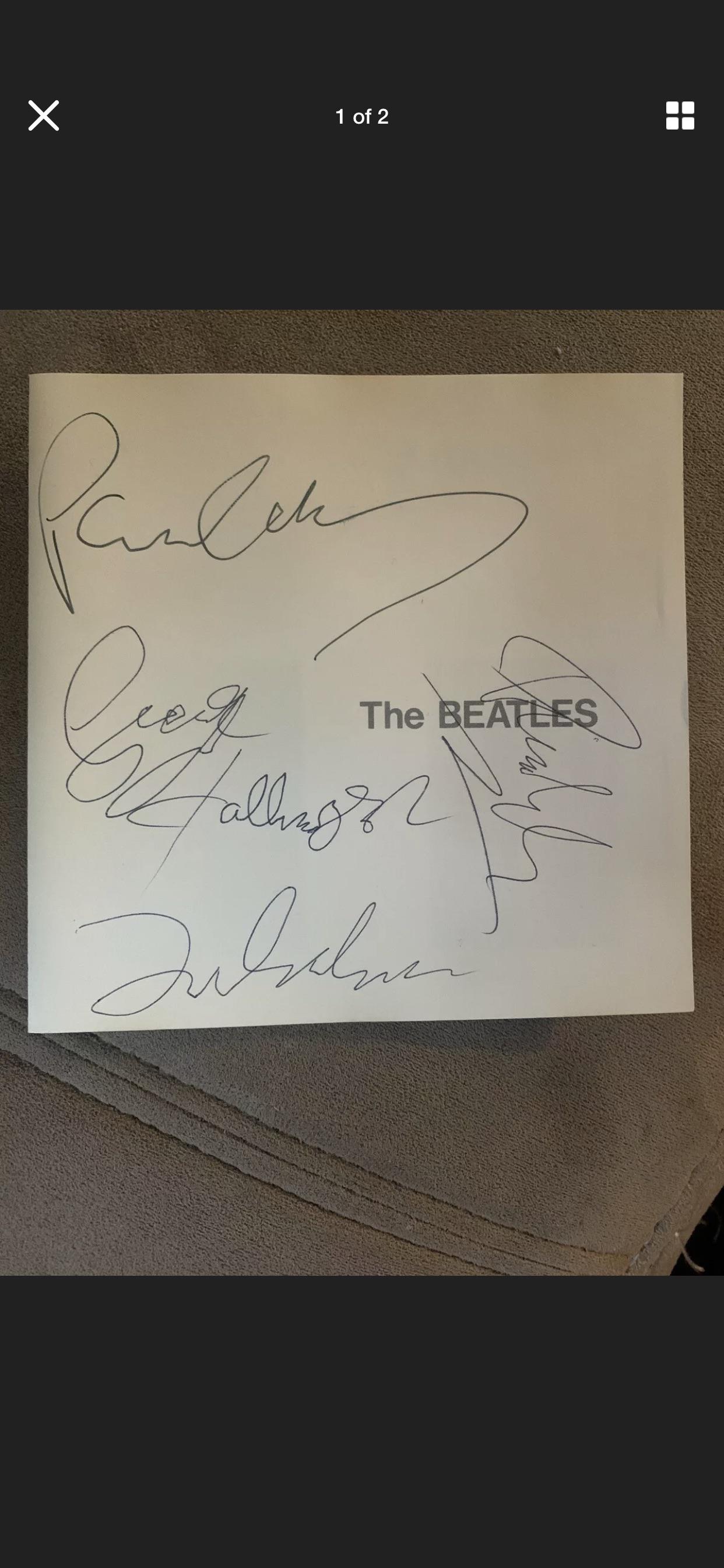 CD Booklet signed by John Lennon 🤭🤯 | Scrolller