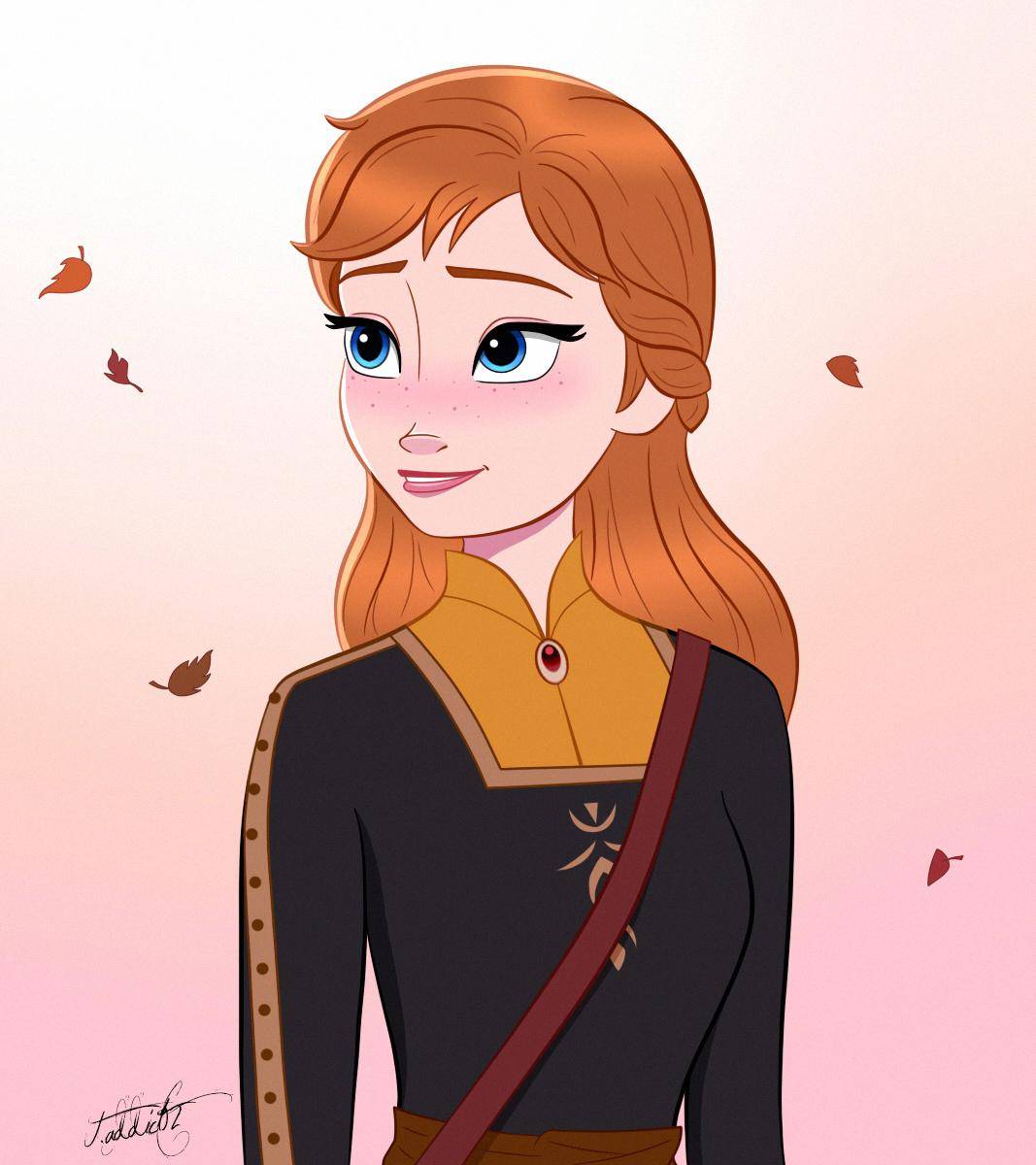 Celebrating Frozen 2's 1st Anniversary with a drawing of my beloved Anna! 😊 🍁 | Scrolller
