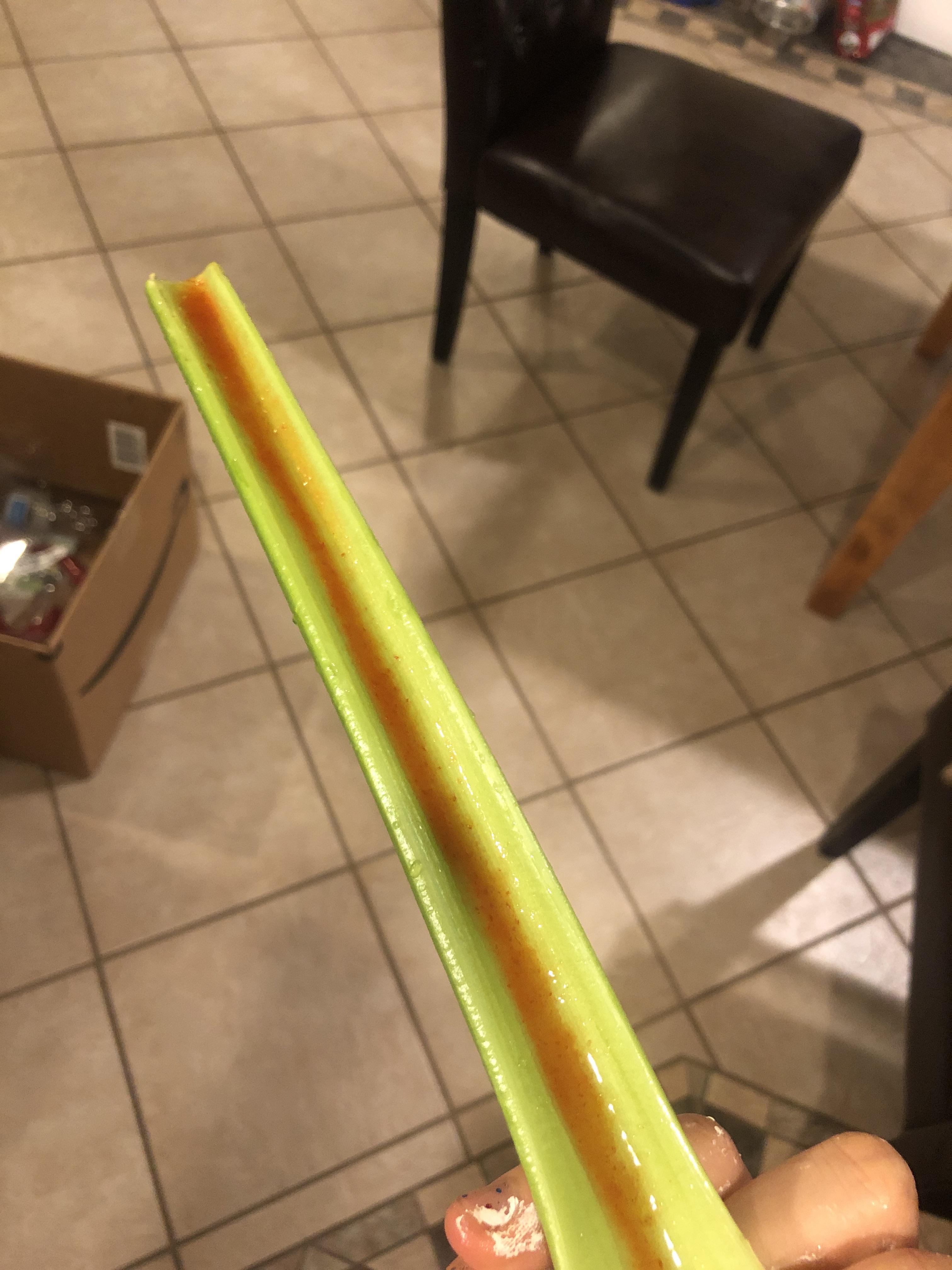 Celery with sriracha... | Scrolller