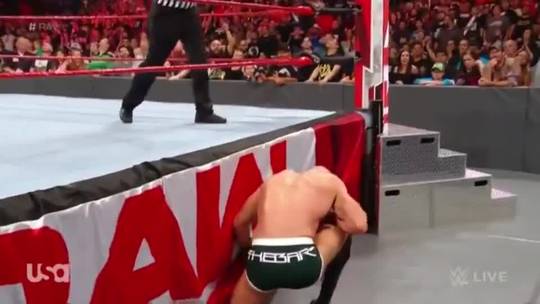 Cesaro finds a special surprise under the ring | Scrolller