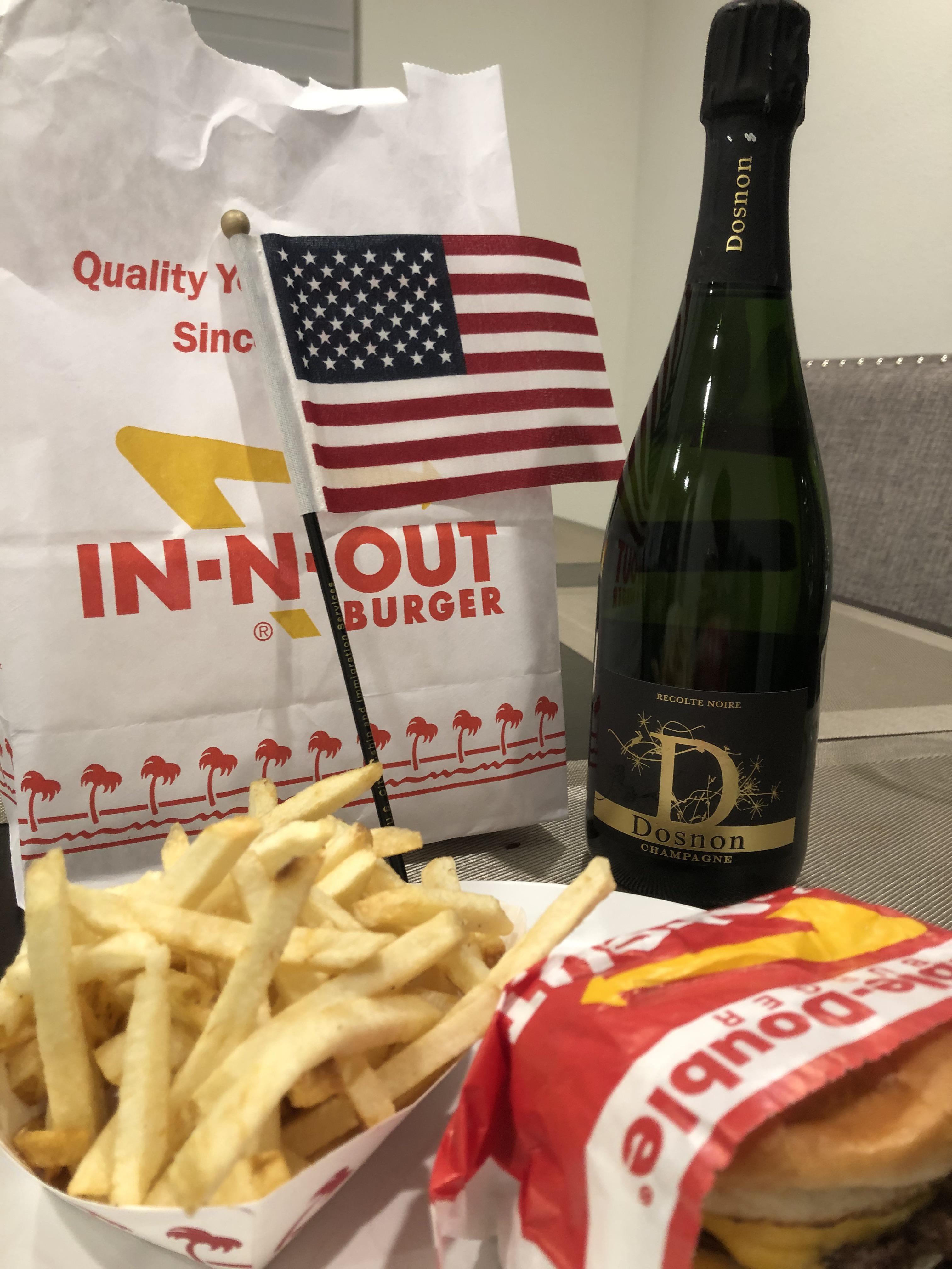 Champagne and In-N-Out to celebrate becoming a US Citizen! | Scrolller