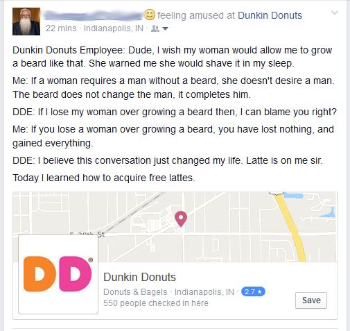 Changed a man's life at Dunkin Donuts today. | Scrolller