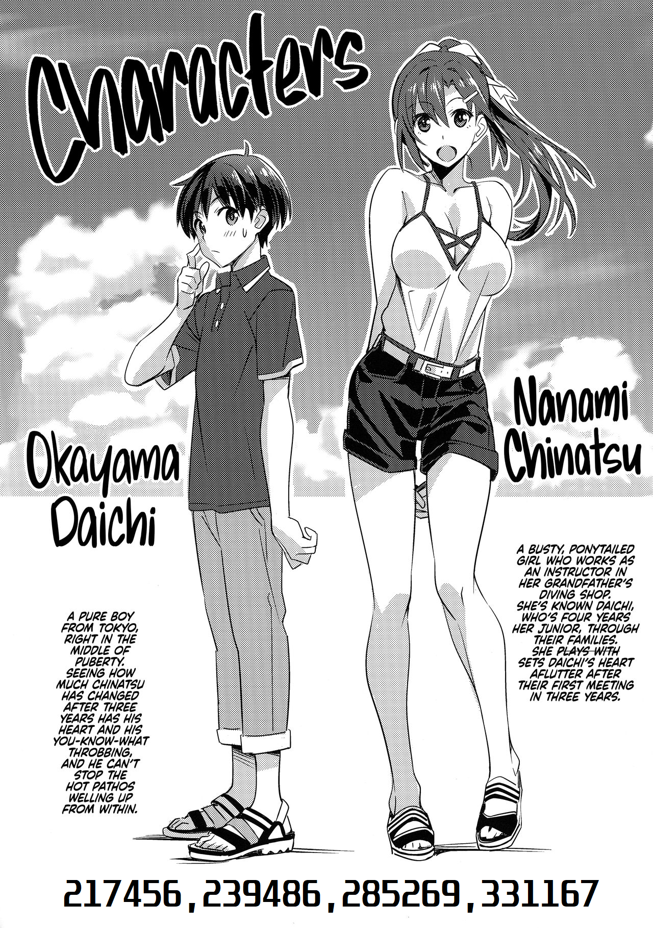 Character introductions with numbers. | Scrolller