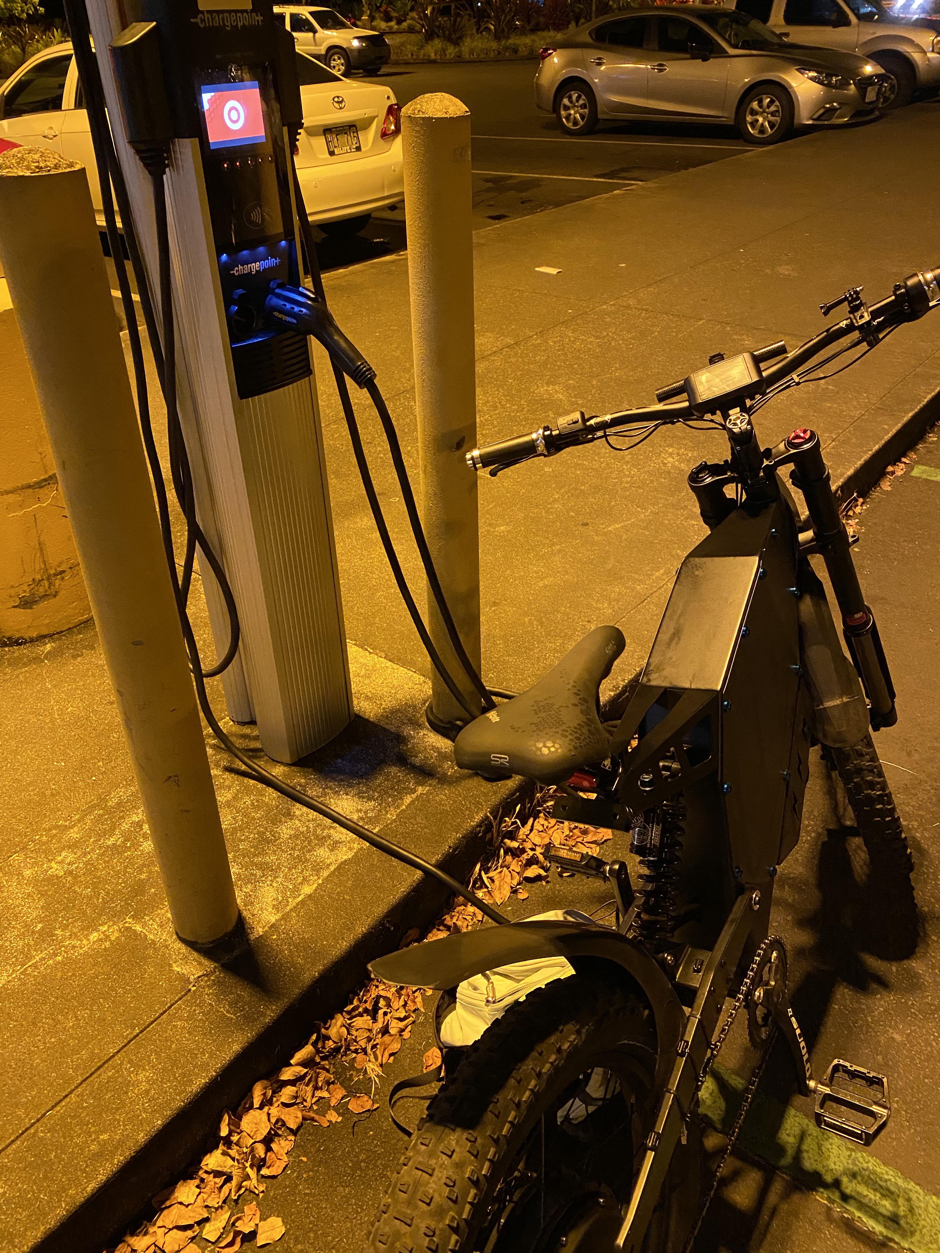 Charging the Bike at EV station!!!!!!! | Scrolller