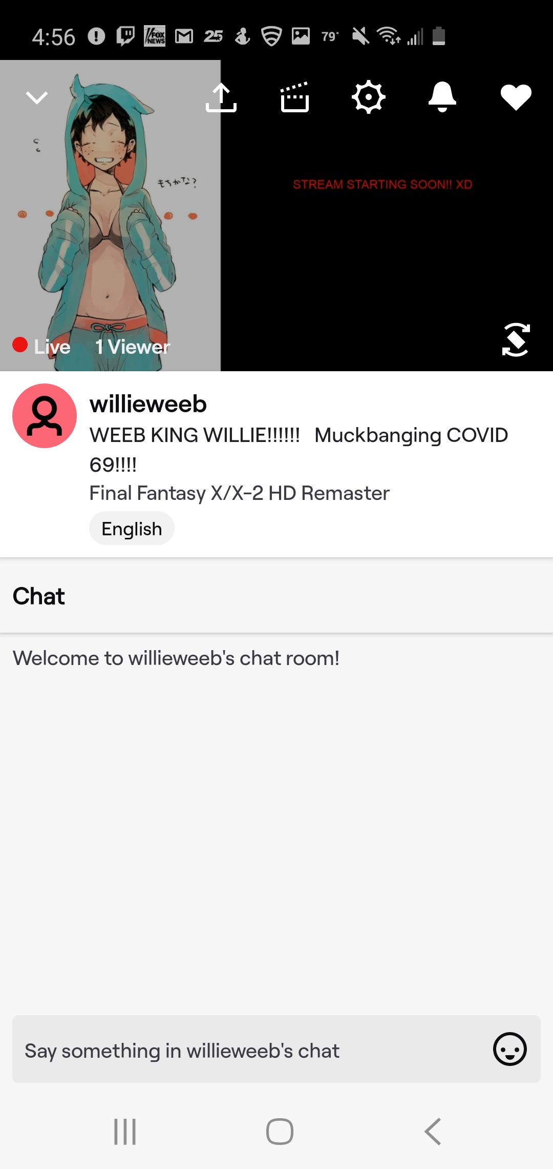 Check out the weeb stream!! | Scrolller