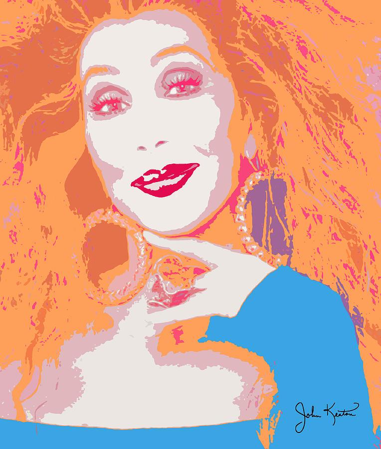 Cher digital painting, artist details in comments | Scrolller