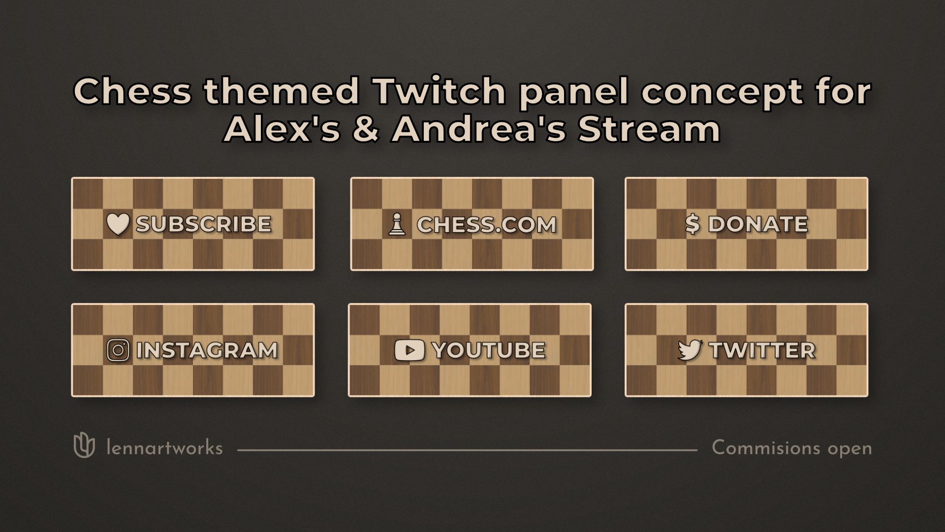 Chess-Themed Twitch Panel Concept | Scrolller