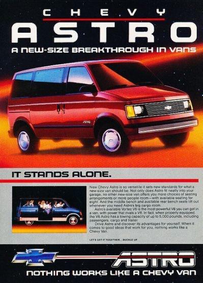Chevy Astro advertisement from 1985. | Scrolller