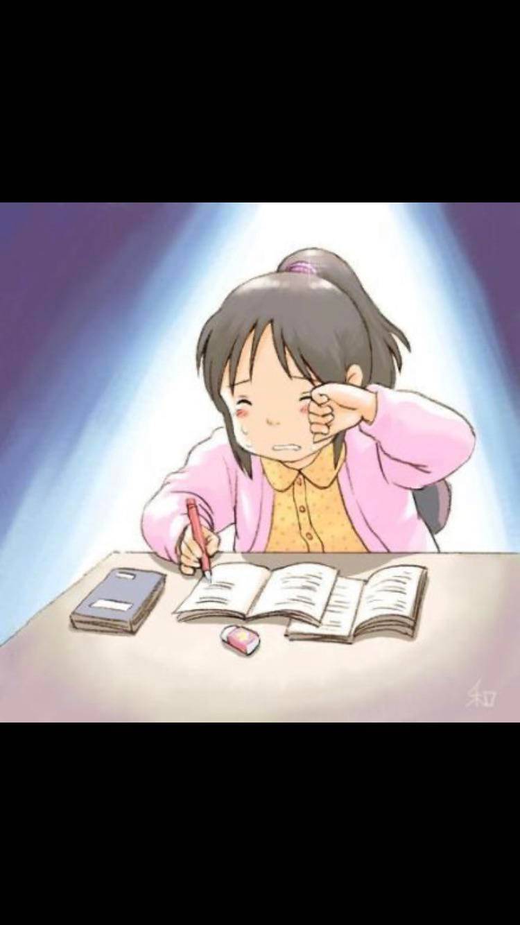 Chihiro Ogino, crying while doing her homework | Scrolller