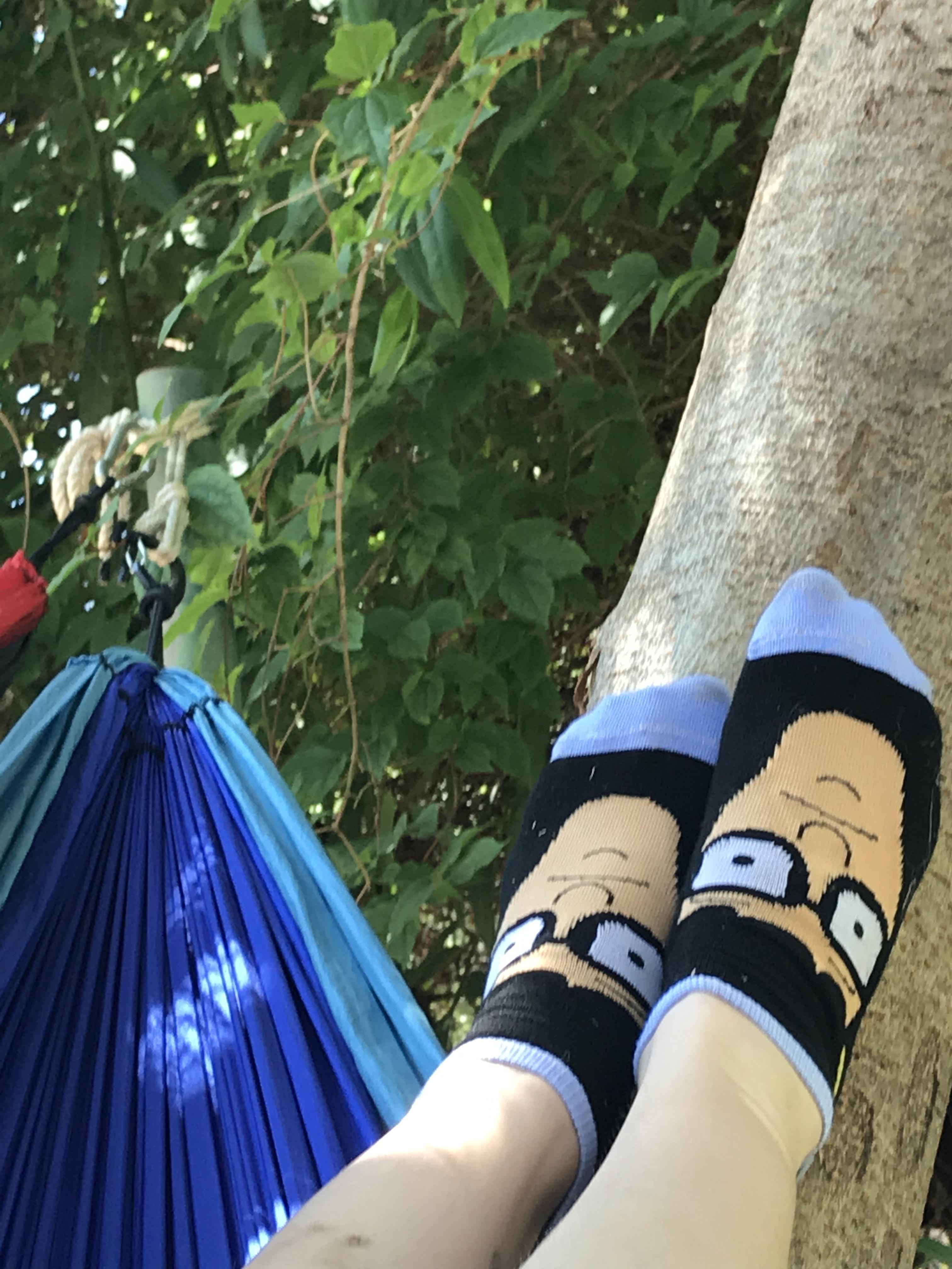 chilling with tina in my hammock :) | Scrolller