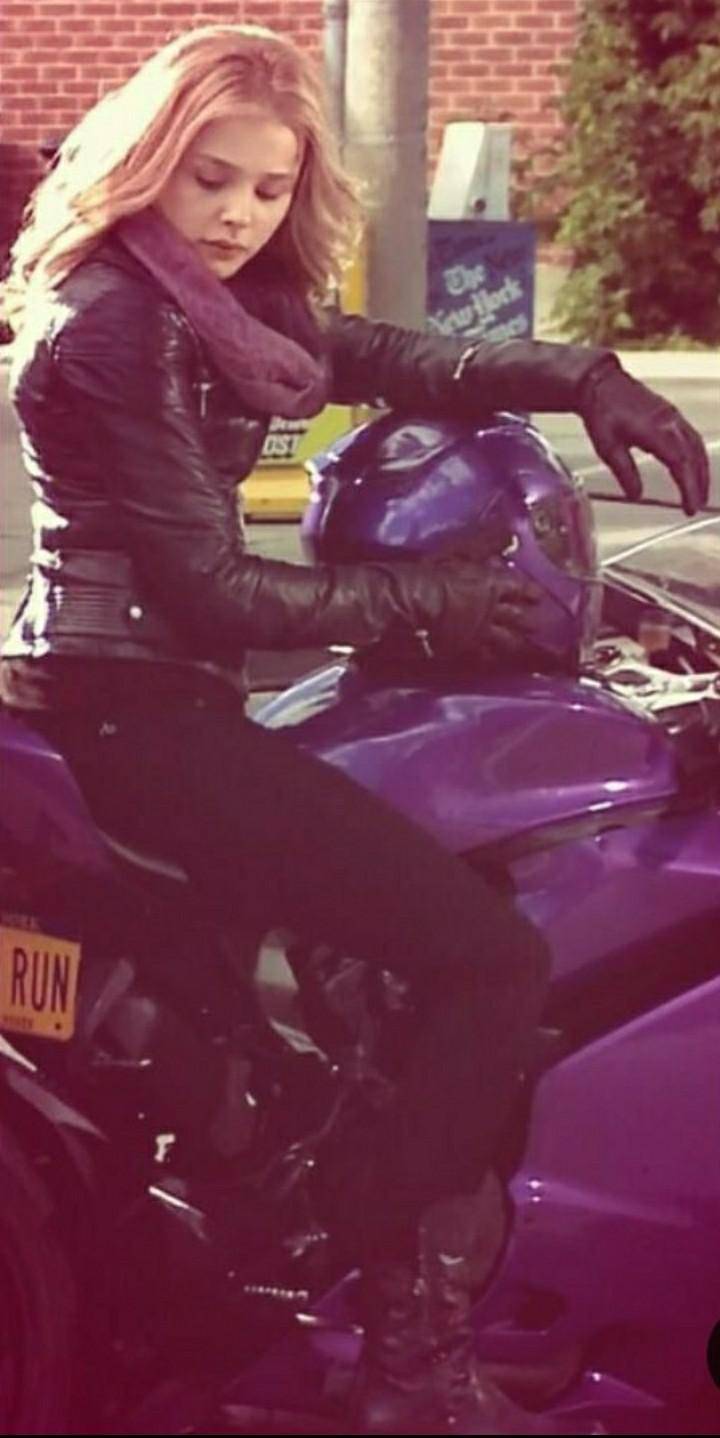 chloe grace moretz in leather gloves | Scrolller