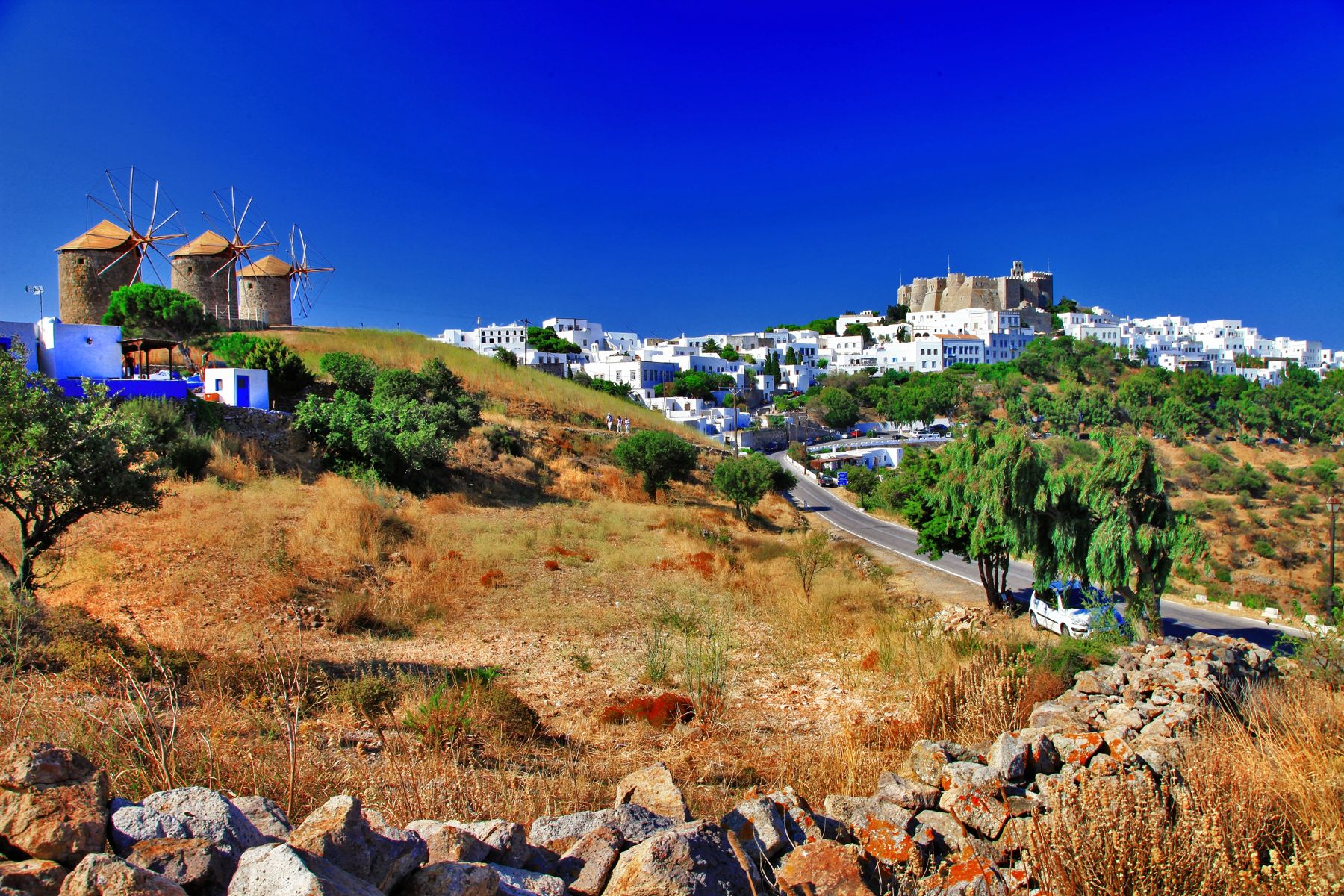 Chora, the capital of the island of Patmos [1800x1200] | Scrolller