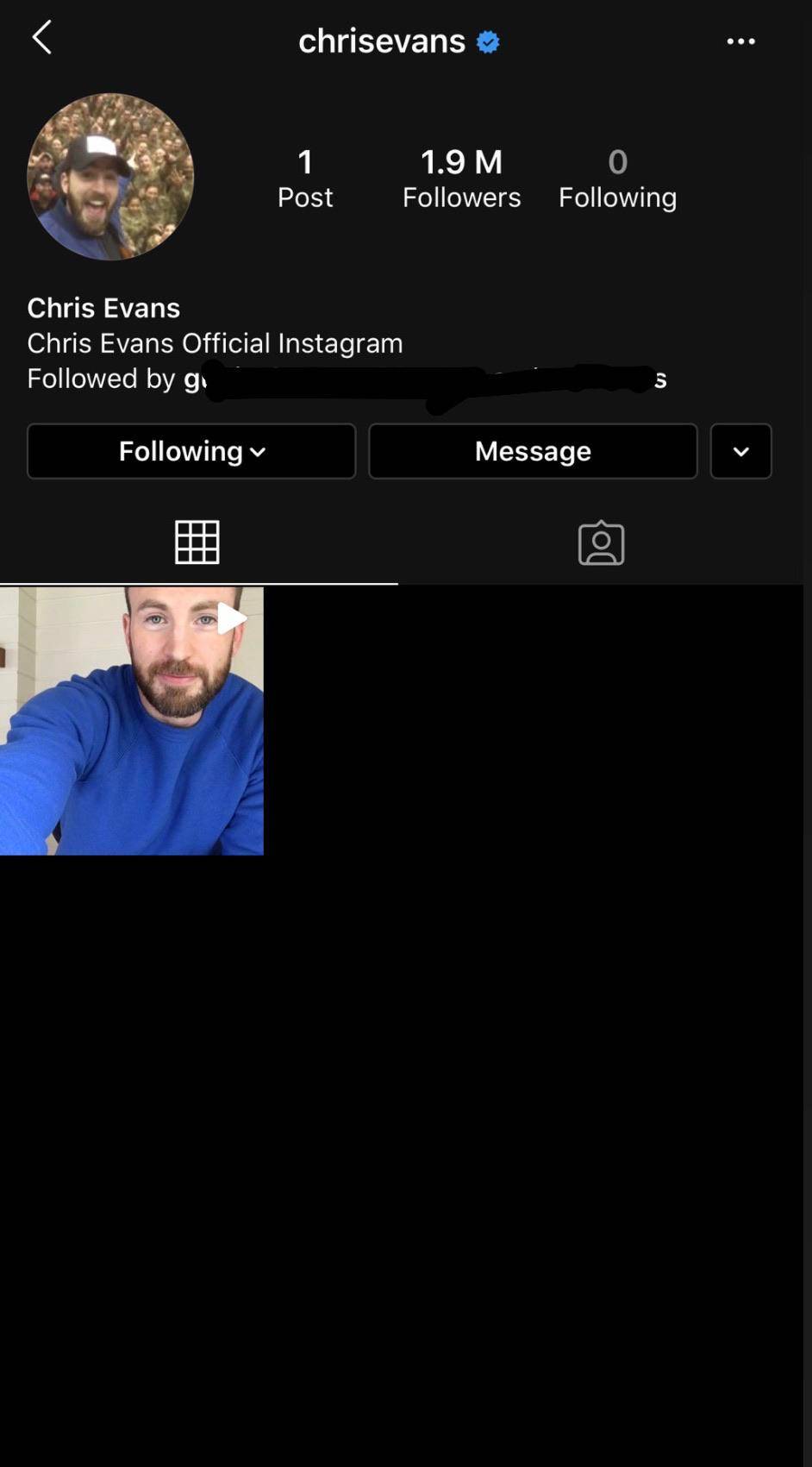 Chris Evans finally joins Instagram !! | Scrolller