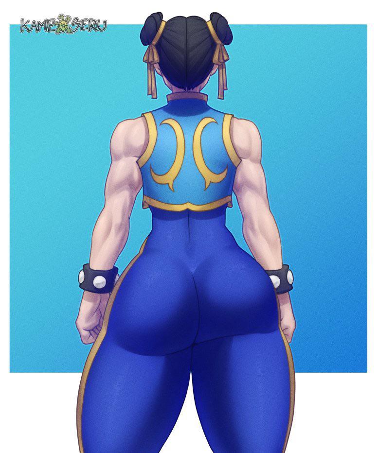 Chun-Li’s beautiful backside (KAMESERU) [Street Fighter] | Scrolller
