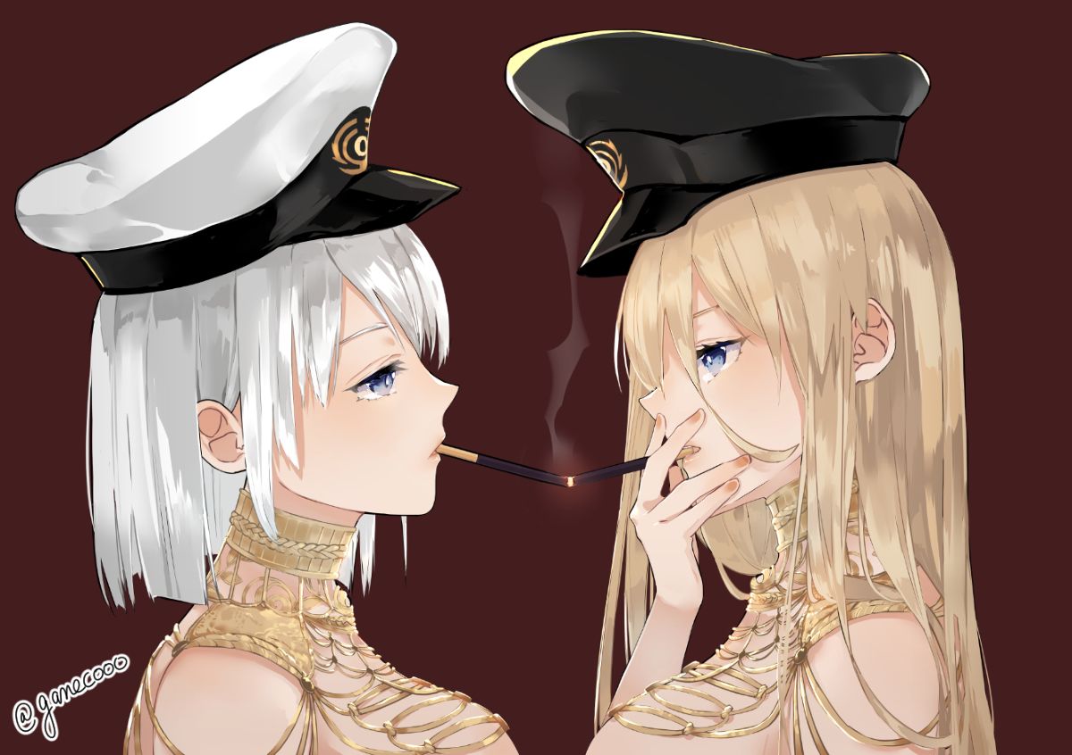 Cigarette kiss [Azur Lane] | Scrolller
