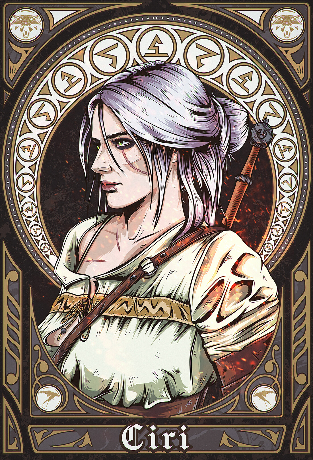 Ciri by Jhony Caballero | Scrolller
