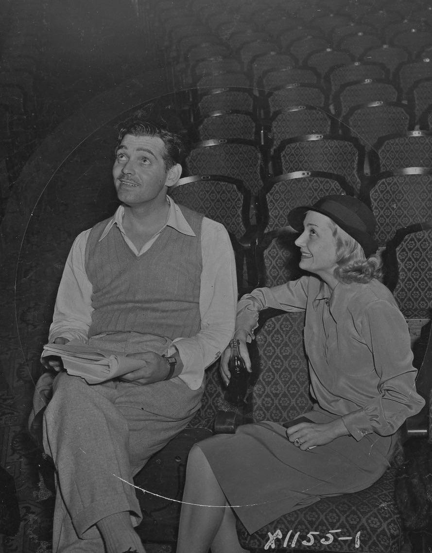 Clark Gable and Carole Lombard circa 1930s. | Scrolller