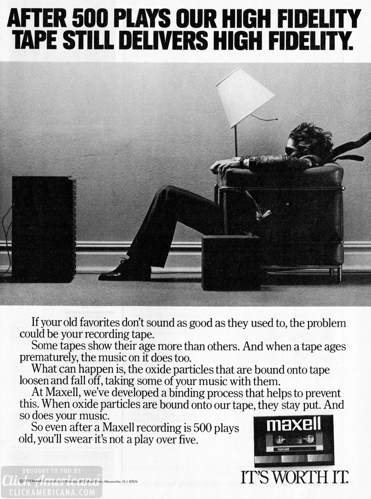 Classic Maxell ad from 1983 | Scrolller