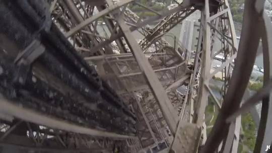 Climbing the Eiffel Tower | Scrolller
