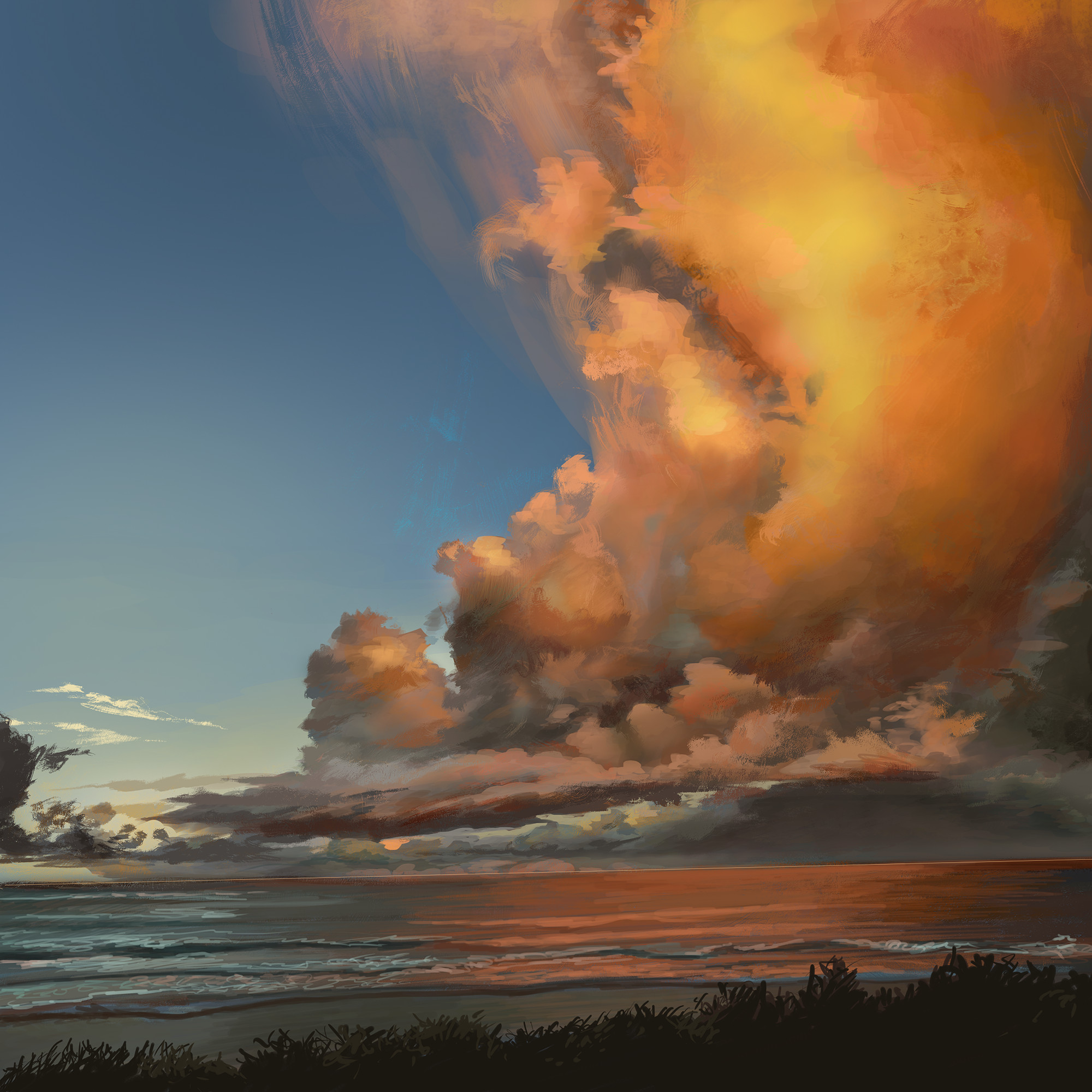 Cloud Study #2 by Leanna Hillen | Scrolller