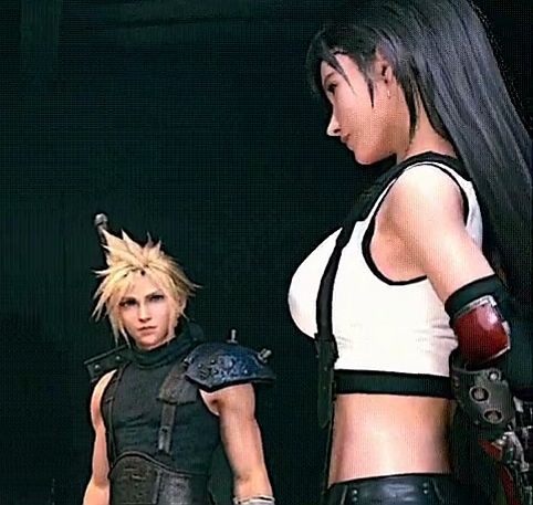 Cloud's smile for Tifa ️ | Scrolller