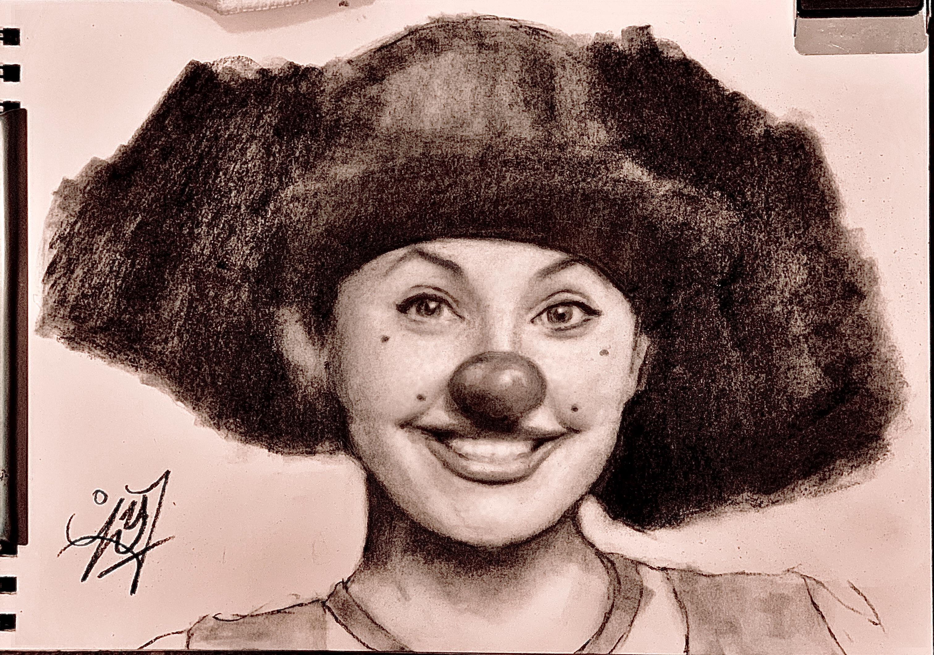 Clown Craving Catalyst, me, charcoal, 2021 | Scrolller