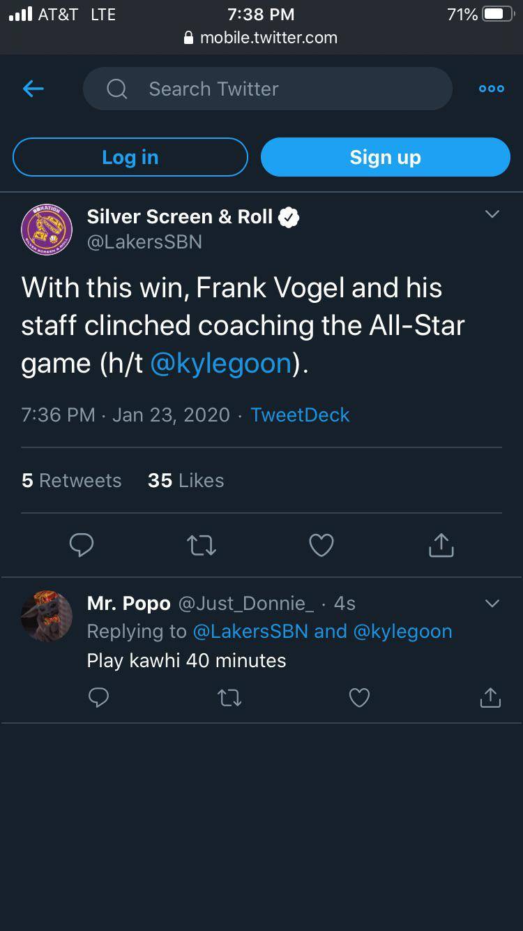 Coach Vogel is an All Star!!! | Scrolller